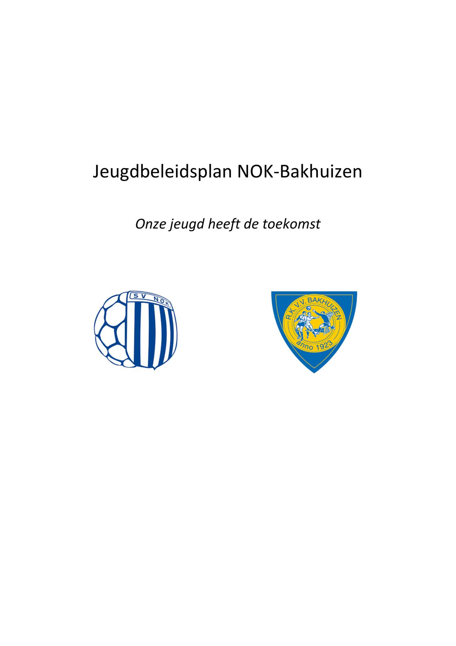 Jeugdbeleidsplan NOK Bakhuizen