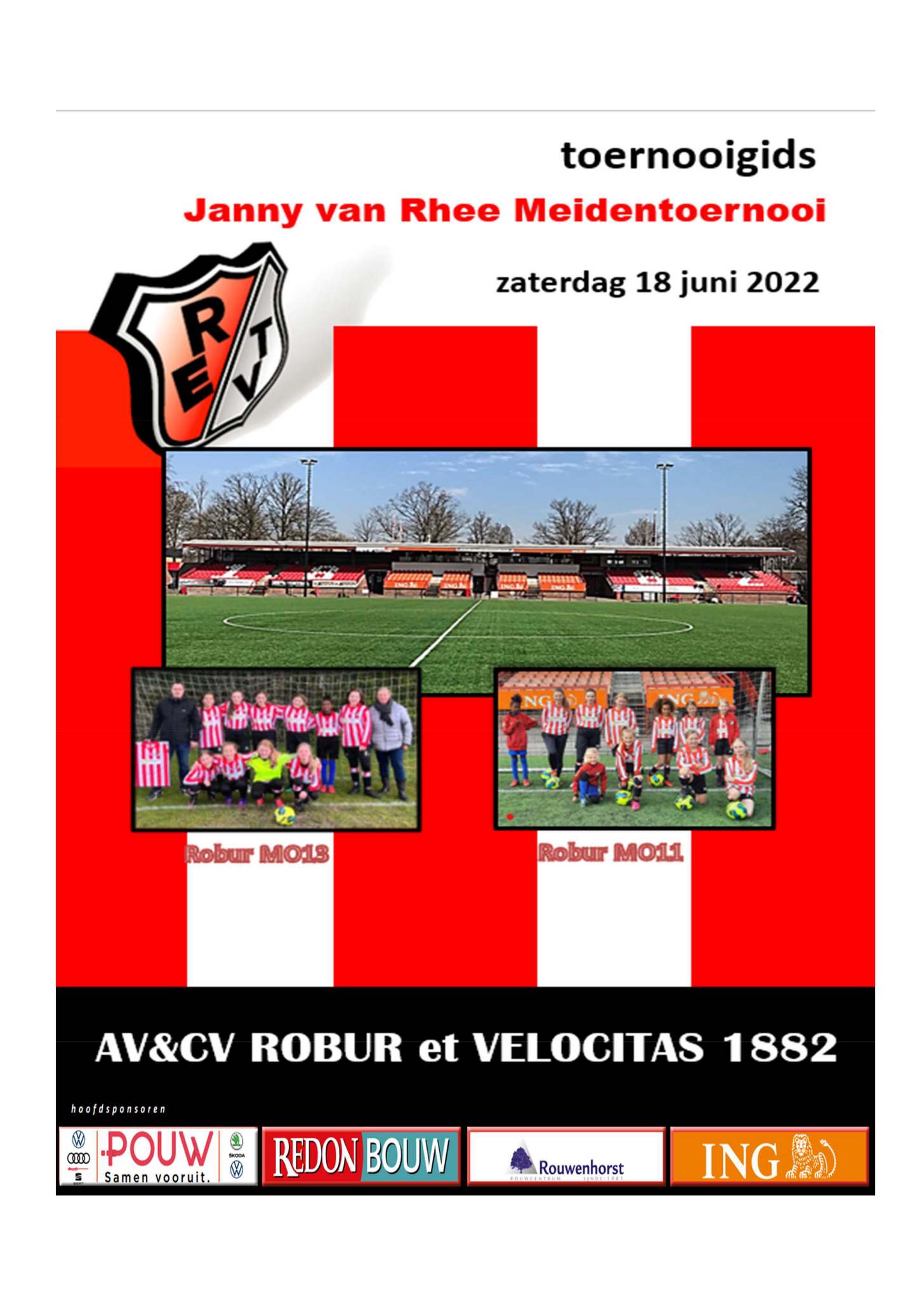 Programmaboekje Janny van Rhee Meidentoernooi 2022