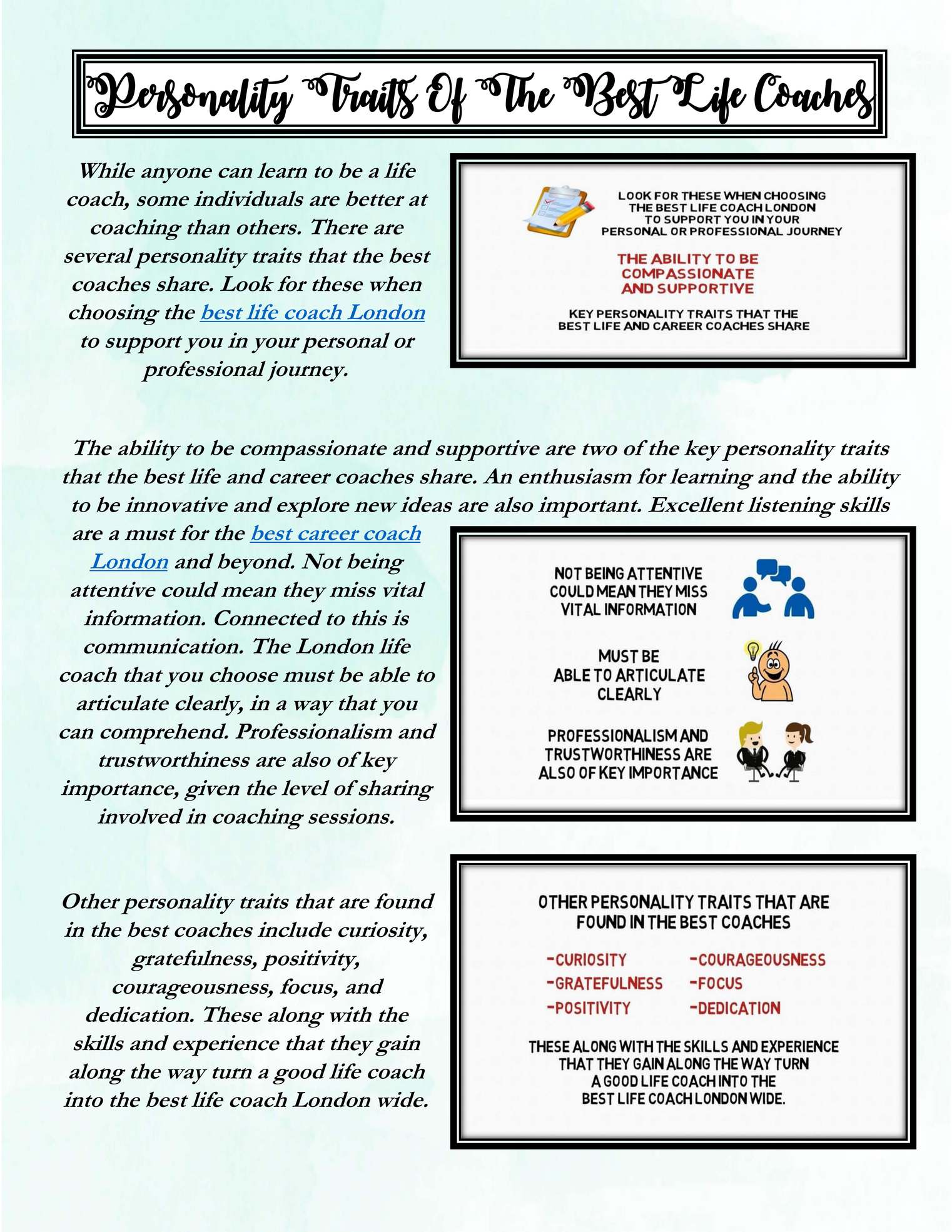 Personality Traits Of The Best Life Coaches