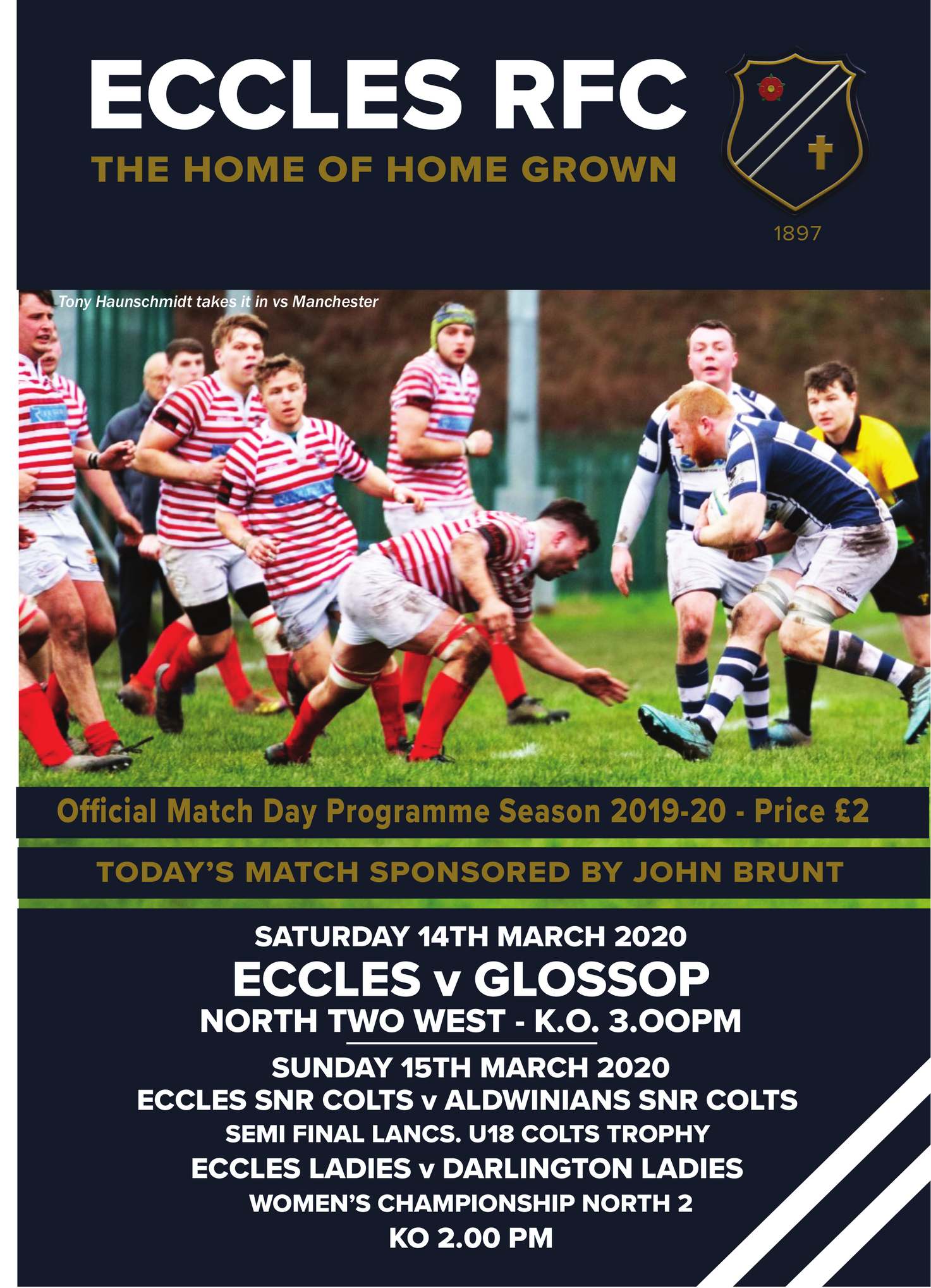 Eccles RFC PROG 14/03/2020