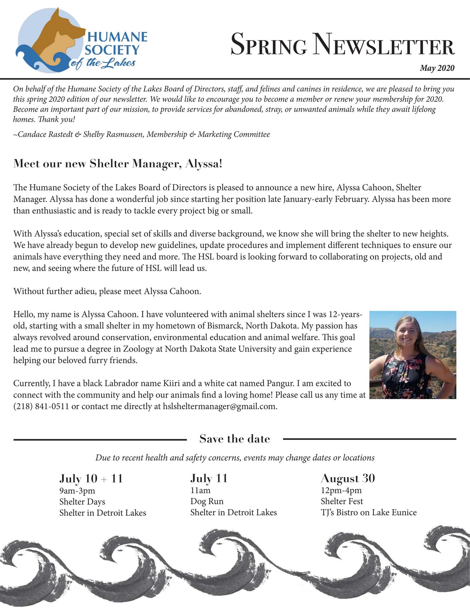 Spring Newsletter 2020