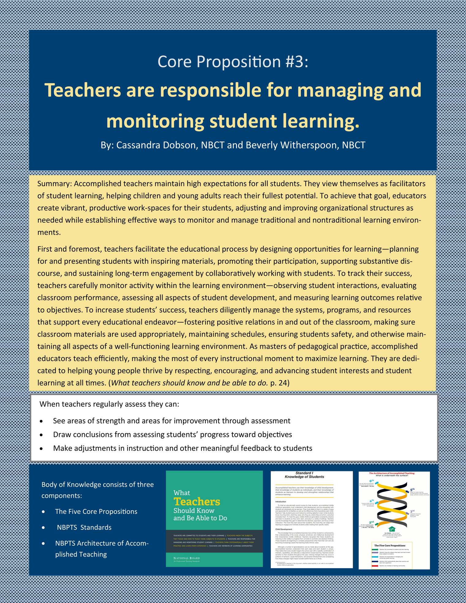 Quick Reference Guide: Core Proposition #3